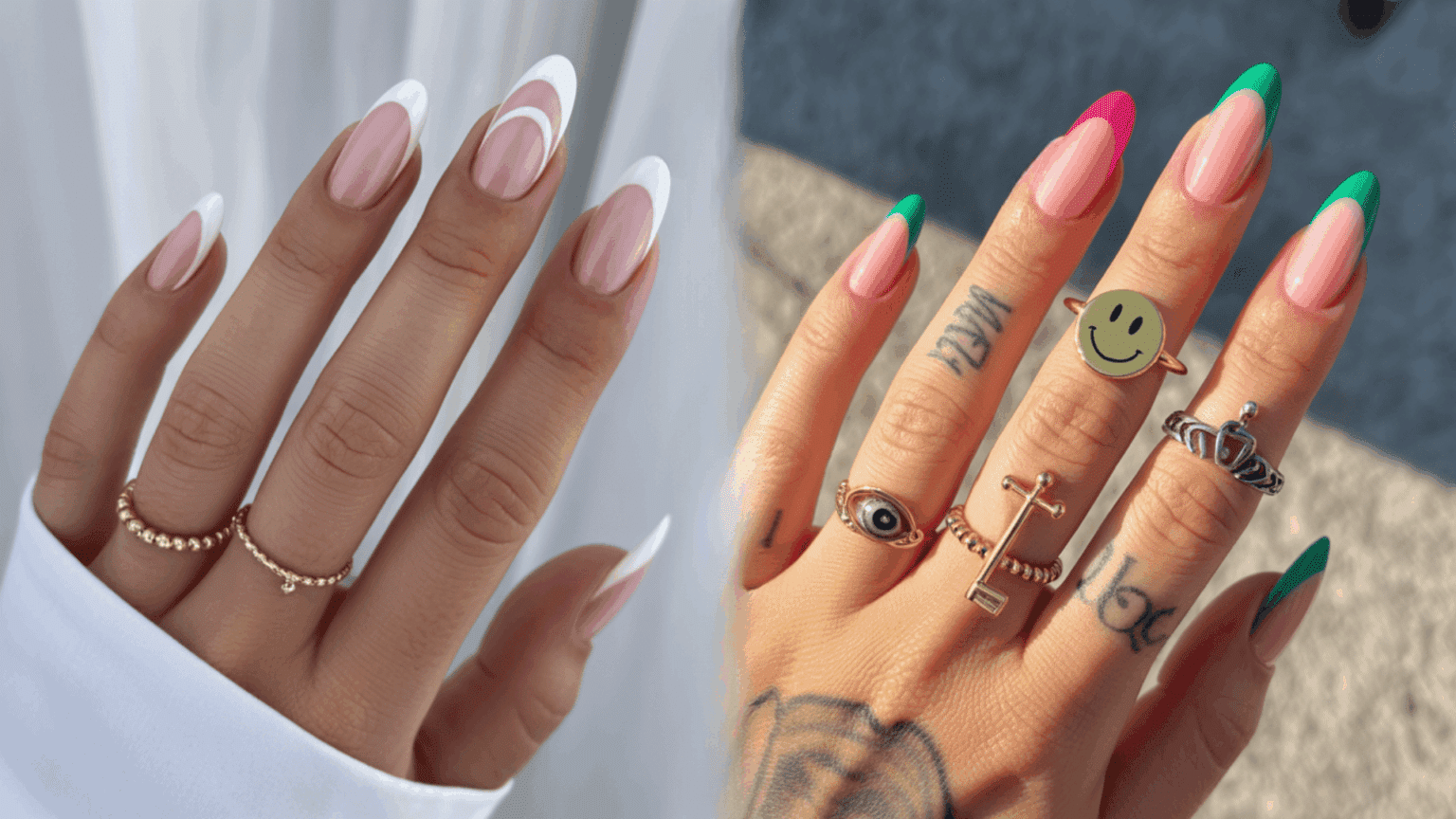 48 Color French Tip Nails to Try Right Now - LA Story